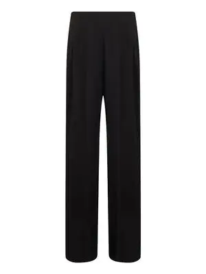 Alberta Ferretti Dart Detail Wide-leg Trousers - Black