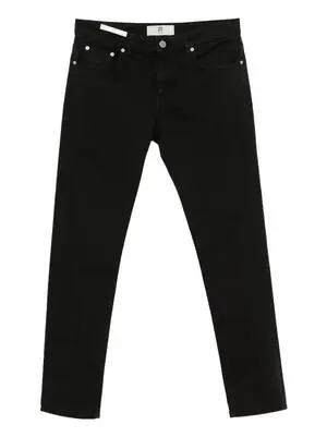 PT TORINO Logo Patch Jeans - Black