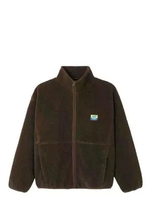 American Vintage Shearling-effect Zip-up Jacket - Brown