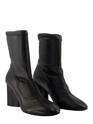 CAREL Lucia Leather Ankle Boots - Black