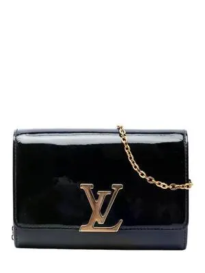 LOUIS VUITTON Vernis Louise Pm Crossbody Bag - Black