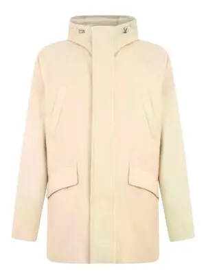 Herno Hooded Zip-up Jacket - Neutrals