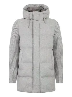 Herno Hooded Padded Coat - Grey