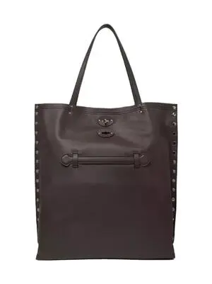 ZANELLATO M A' Spasso® Stud-embellished Tote Bag - Brown