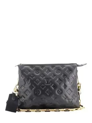LOUIS VUITTON Coussin Bag Monogram Embossed Lambskin Pm - Black