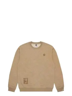 AAPE BY *A BATHING APE Moonface Logo Sweatshirt - Neutrals