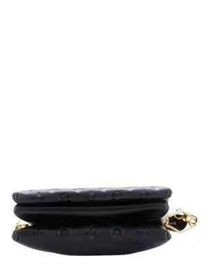 LOUIS VUITTON Coussin Bag Monogram Embossed Lambskin Pm Crossbody Bag - Black
