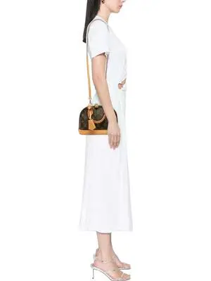 LOUIS VUITTON Monogram Alma Bb Satchel - Brown