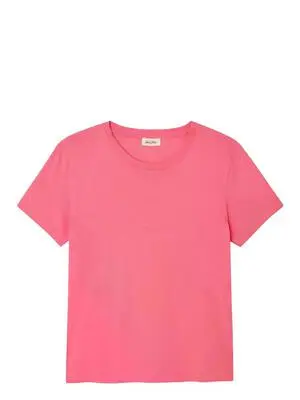 American Vintage American Vintage Cotton Crew-Neck T-Shirt Pink