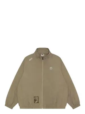 AAPE BY *A BATHING APE Moonface Logo Zip-up Jacket - Neutrals
