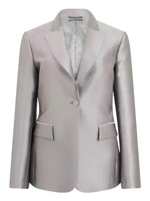 Alberta Ferretti Single-breasted Blazer - Silver