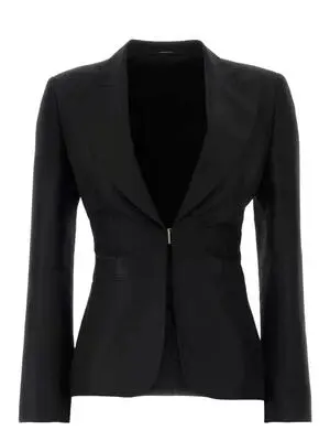 Gucci Peak-lapel Fitted Blazer - Black