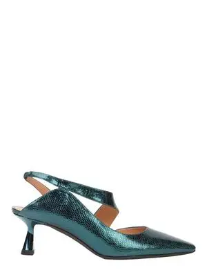 Alberta Ferretti Snakeskin-effect Slingback Pumps - Blue