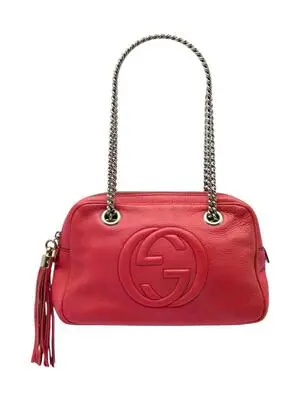Gucci Gucci Soho Chain Shoulder Bag Red