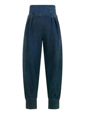 Alberta Ferretti Pleated Jeans - Blue