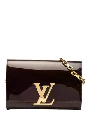 LOUIS VUITTON Vernis Louise Chain Mm Shoulder Bag - Red