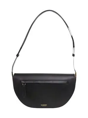Burberry Small Leather Olympia Shoulder Bag - Black