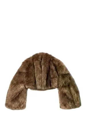 A.W.A.K.E. MODE A.W.A.K.E. Mode Faux Fur Cropped Jacket