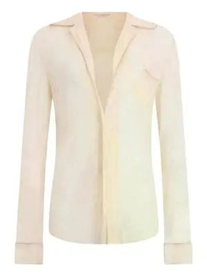Philosophy Di Lorenzo Serafini Lace-patterned Long-sleeve Shirt - Neutrals