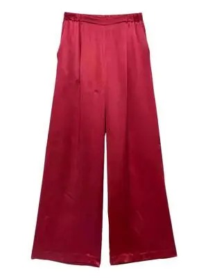 CARINE GILSON Carine Gilson Satin Silk Trousers