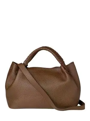 VISONA` VISONA Mia Leather Tote Bag Brown