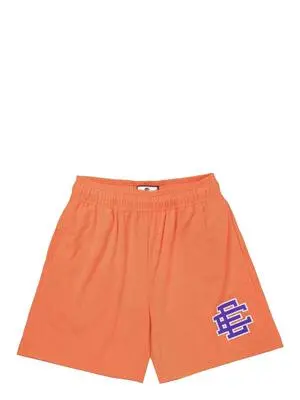 ERIC EMANUEL ERIC EMANUEL Logo Print Track Shorts Orange