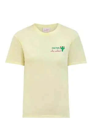 MC2 SAINT BARTH Emilie Embroidered T-shirt - Yellow