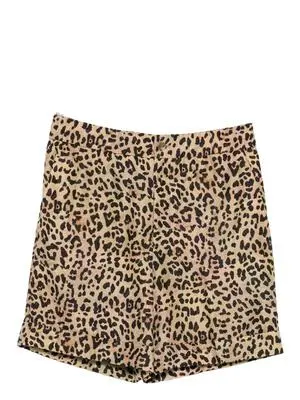 Valentino Garavani Leopard Print Tailored Shorts - Neutrals