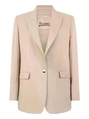 Herno Shawl Collar Single-breasted Blazer - Neutrals