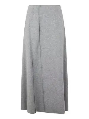 Alberta Ferretti High-waisted Maxi Skirt - Grey