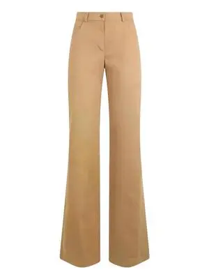 Alberta Ferretti High-waisted Flared Trousers - Neutrals