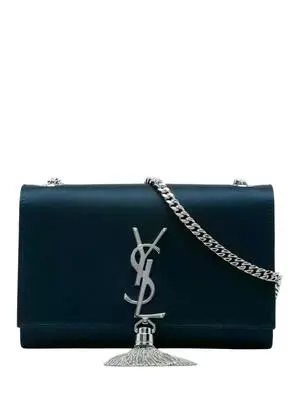 Saint Laurent Small Monogram Kate Tassel Crossbody Bag - Blue