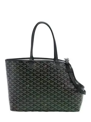 Goyard Goyardine Canvas Pet Carrier Travel Bag Black