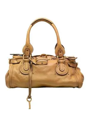 Chloé 2002-2026 Medium Leather Paddington Handbag - Brown