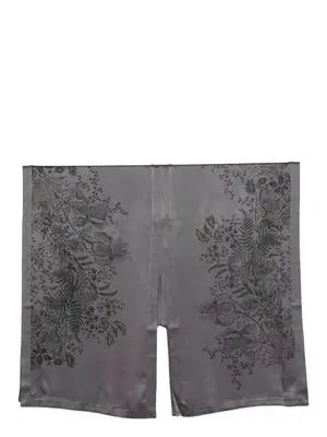 Carine Gilson Floral-print Kaftan - Grey