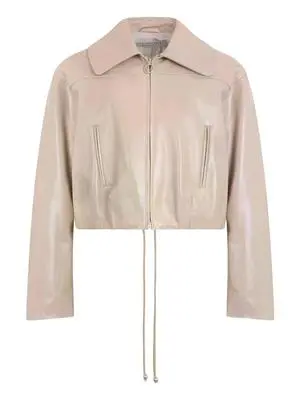Philosophy Di Lorenzo Serafini Philosophy Di Lorenzo Serafini Beige Zip-Up Jacket Neutrals