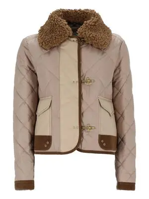 FAY Giacca "3 Ganci" Technical Fabric Jacket - Beige