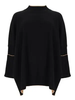 Herno Oversized Wool Knit - Black