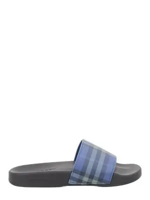 Burberry Burberry Checked Slides Multicolour