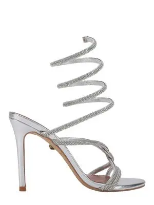 Kurt Geiger Embellished Spiral Sandals 90 - Silver