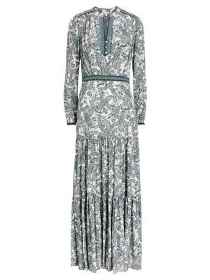 Veronica Beard Sama Paisley-print Silk-blend Maxi Dress - Ecru