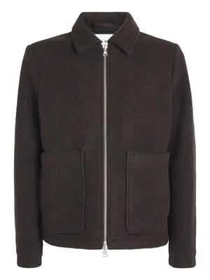 NN.07 Wool-blend Gael Overshirt