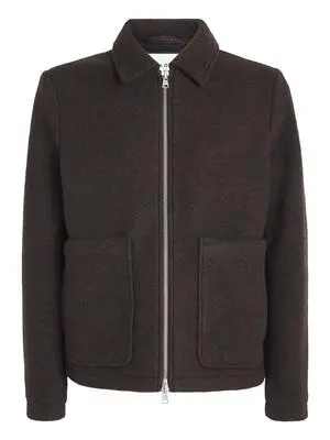 NN.07 Wool-blend Gael Overshirt - Brown