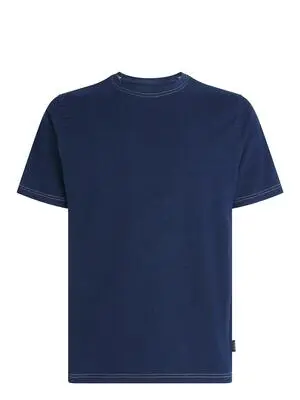 Oliver Peoples Cotton Conduit Indigo T-shirt - Blue