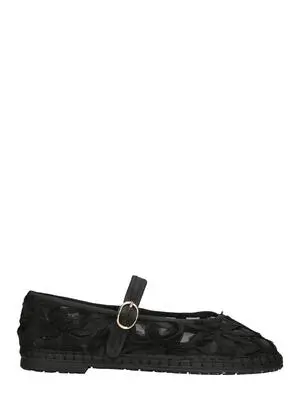 FLABELUS Pierre Lace Mary Janes - Black