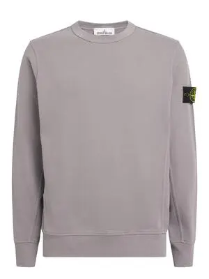 Stone Island Rib-knit Crewneck Sweatshirt - Grey