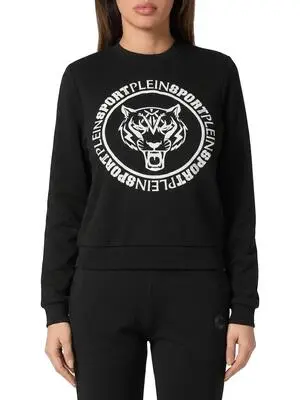 PLEIN SPORT Jersey Crewneck Jumper - Black