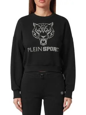 PLEIN SPORT Tiger Graphic Sweatshirt - Black