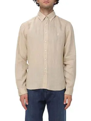Polo Ralph Lauren Linen Button-down Shirt With Embroidered Pony Logo - Brown