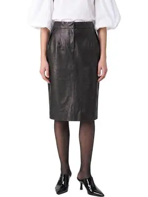 MAGDA BUTRYM Magda Butrym Leather Pencil Skirt